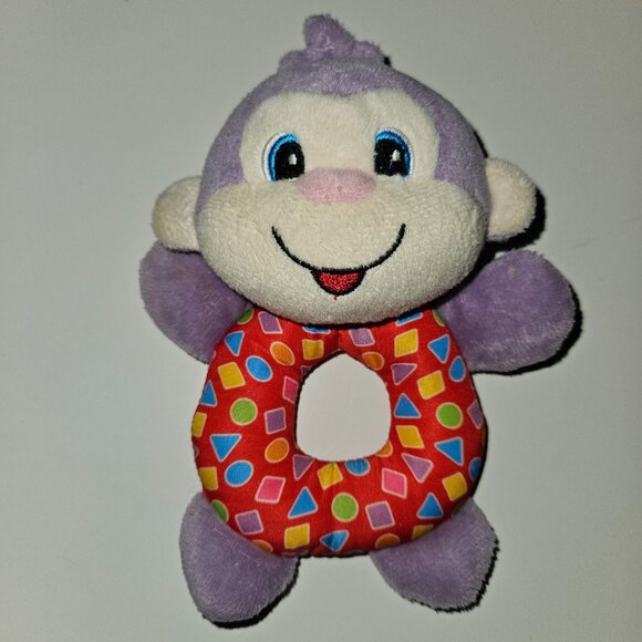 Fisher-Price | Toys | Fisher Price Purple Red Monkey Plush Rattle ...
